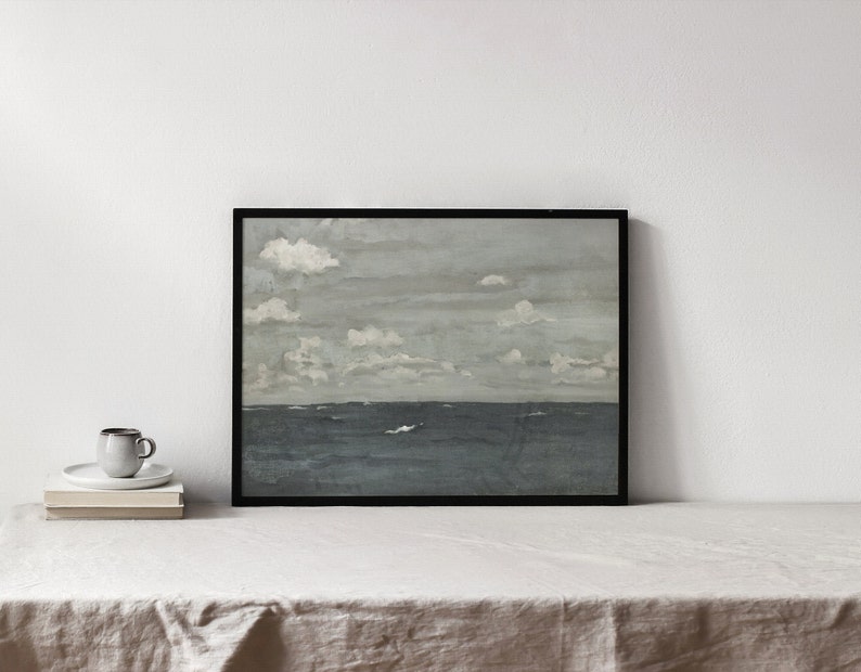 Deep Sea | Vintage Ocean Painting | Dark Water Seascape | Nautical ...