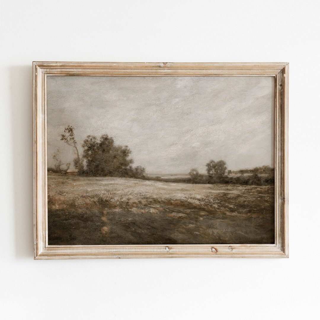 Antique Autumn | Vintage Moody Landscape Art | Fall Wall Decor ...