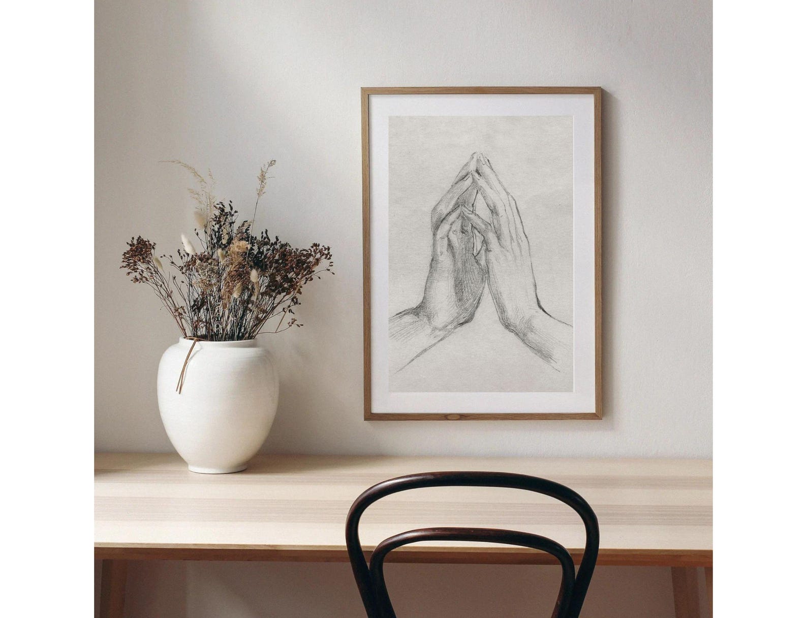 Hand Study | Vintage Hand Sketch Drawing | Fingertips Humans Touching ...