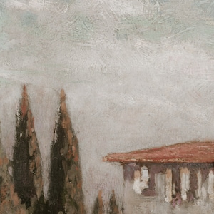 Umbria | Vintage Italian Landscape | Rural Italy Oil Painting | Villa ...