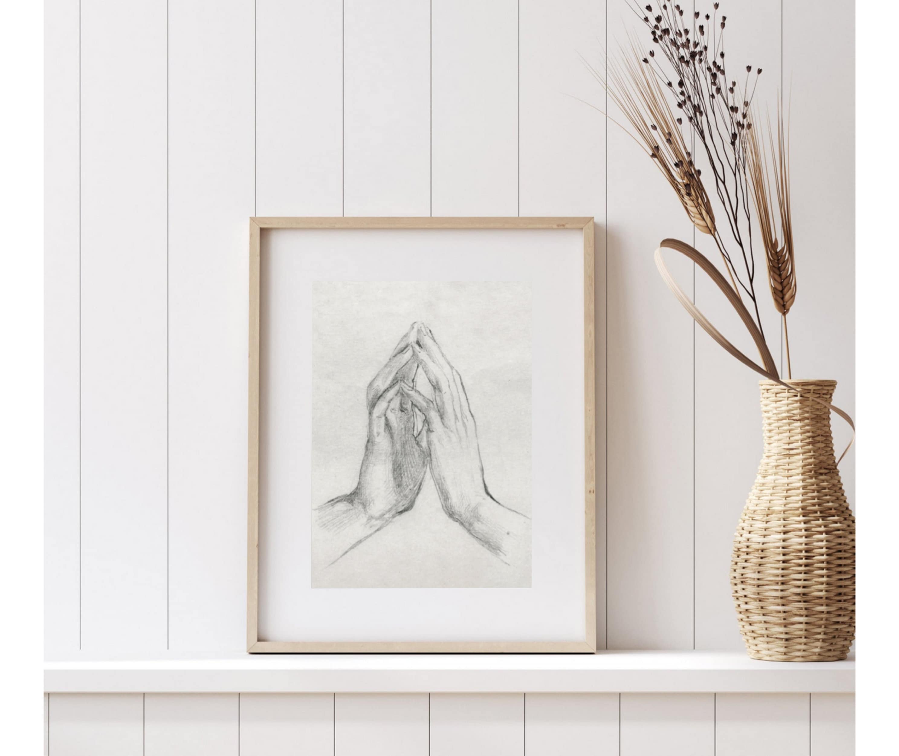Hand Study Vintage Hand Sketch Drawing Fingertips Humans - Etsy