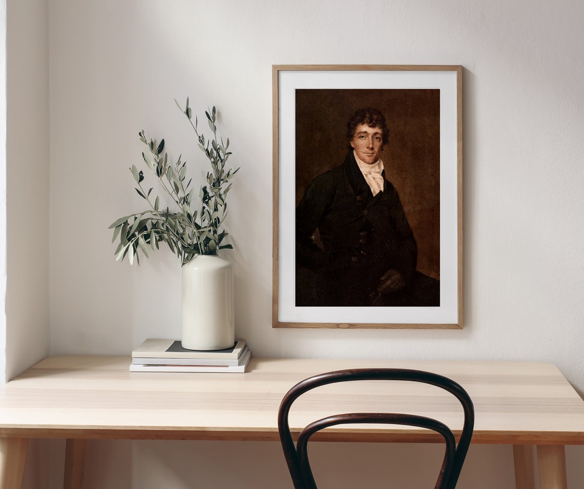 Dashing Man Vintage Portrait Painting Antique Decor - Etsy