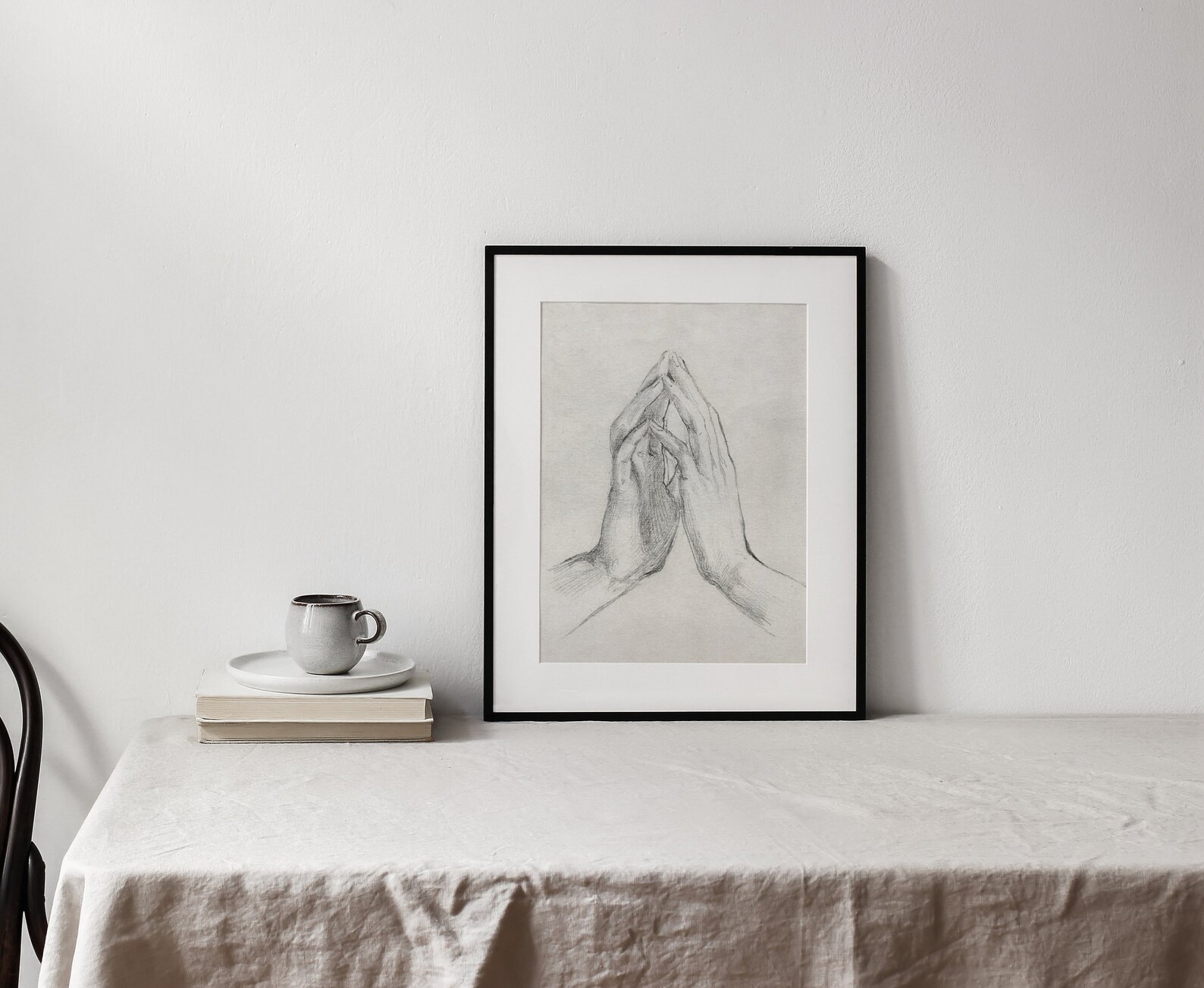 Hand Study | Vintage Hand Sketch Drawing | Fingertips Humans Touching ...