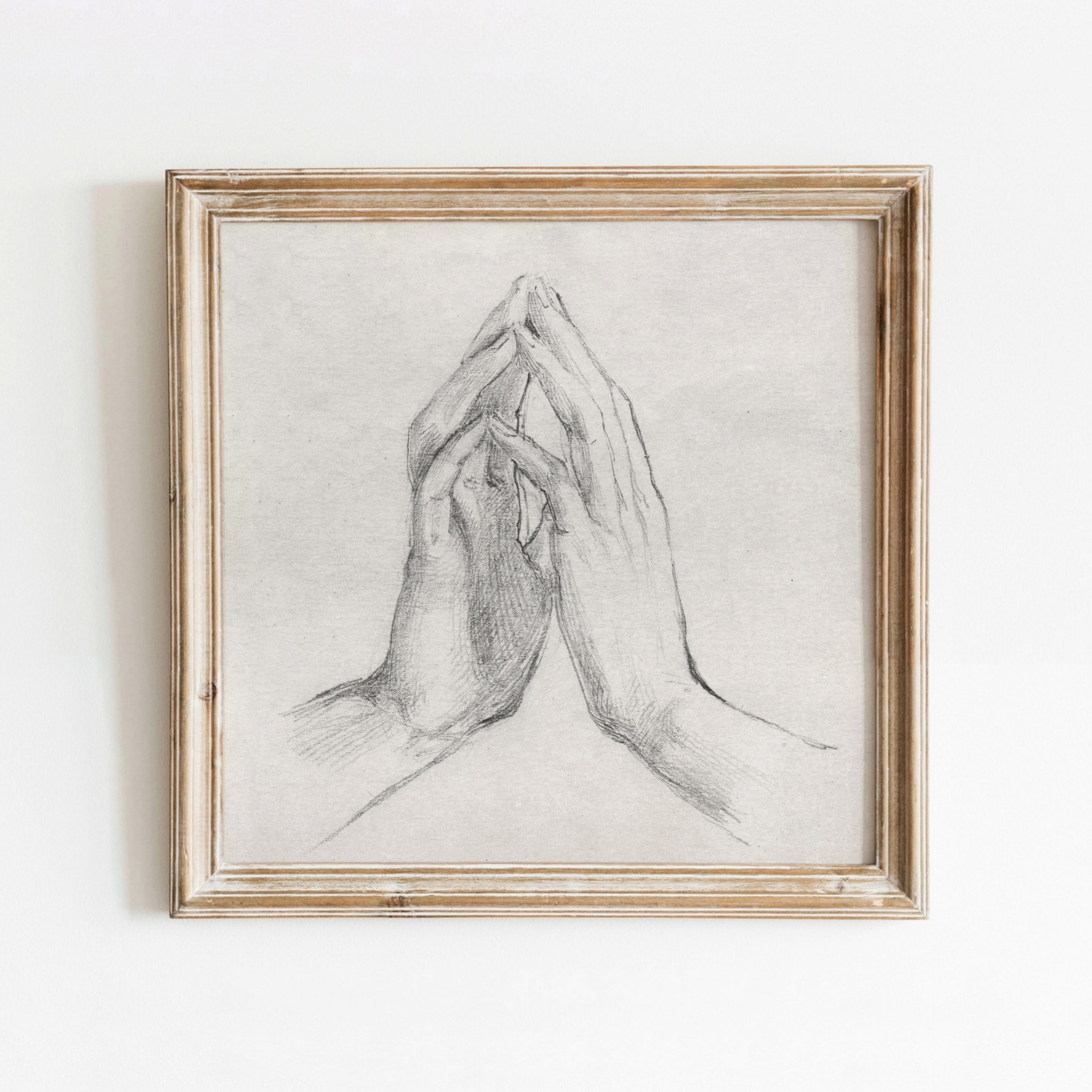 Hand Study | Vintage Hand Sketch Drawing | Fingertips Humans Touching ...