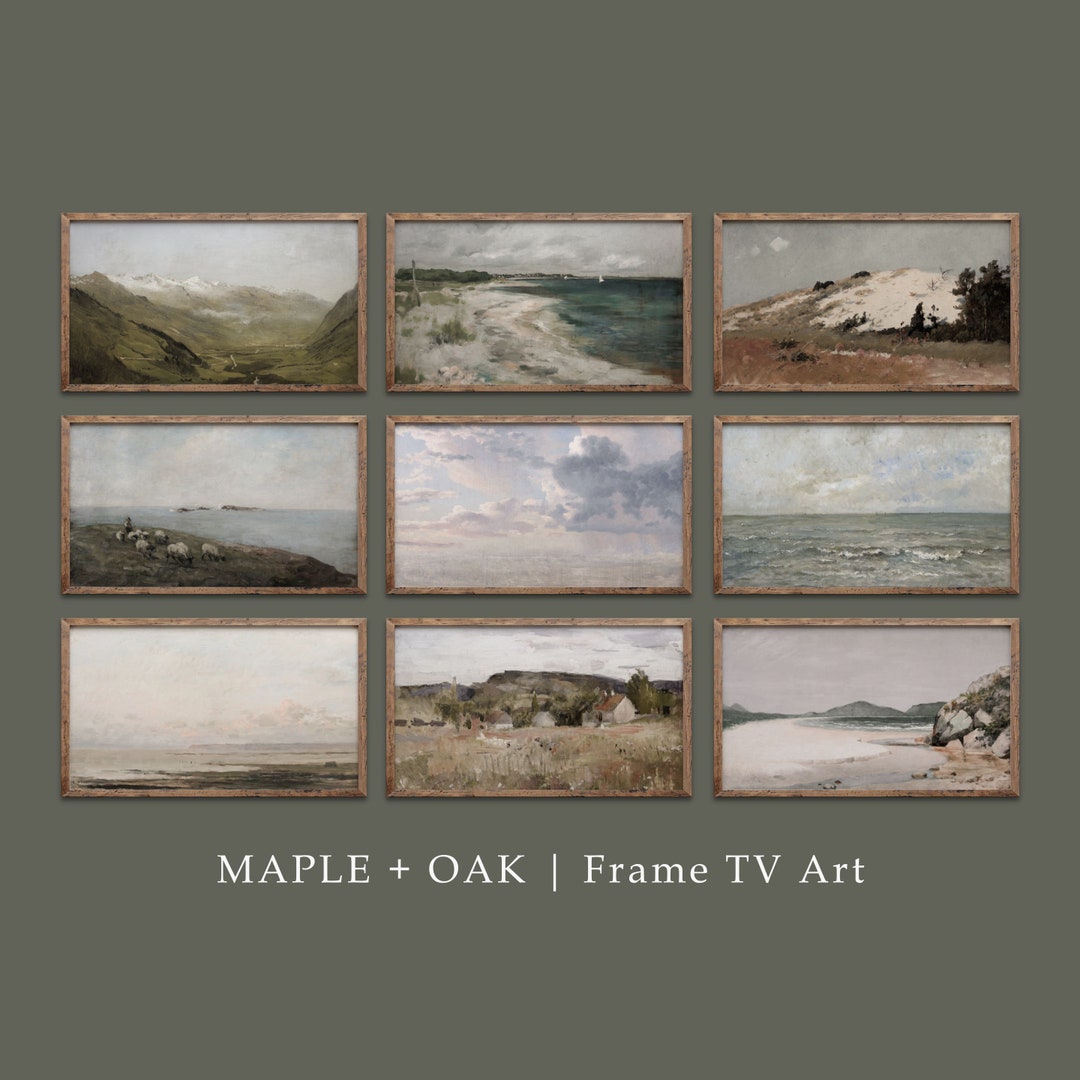 Samsung Frame TV Art | Vintage Scenery Set of 9 | DIGITAL DOWNLOAD ...
