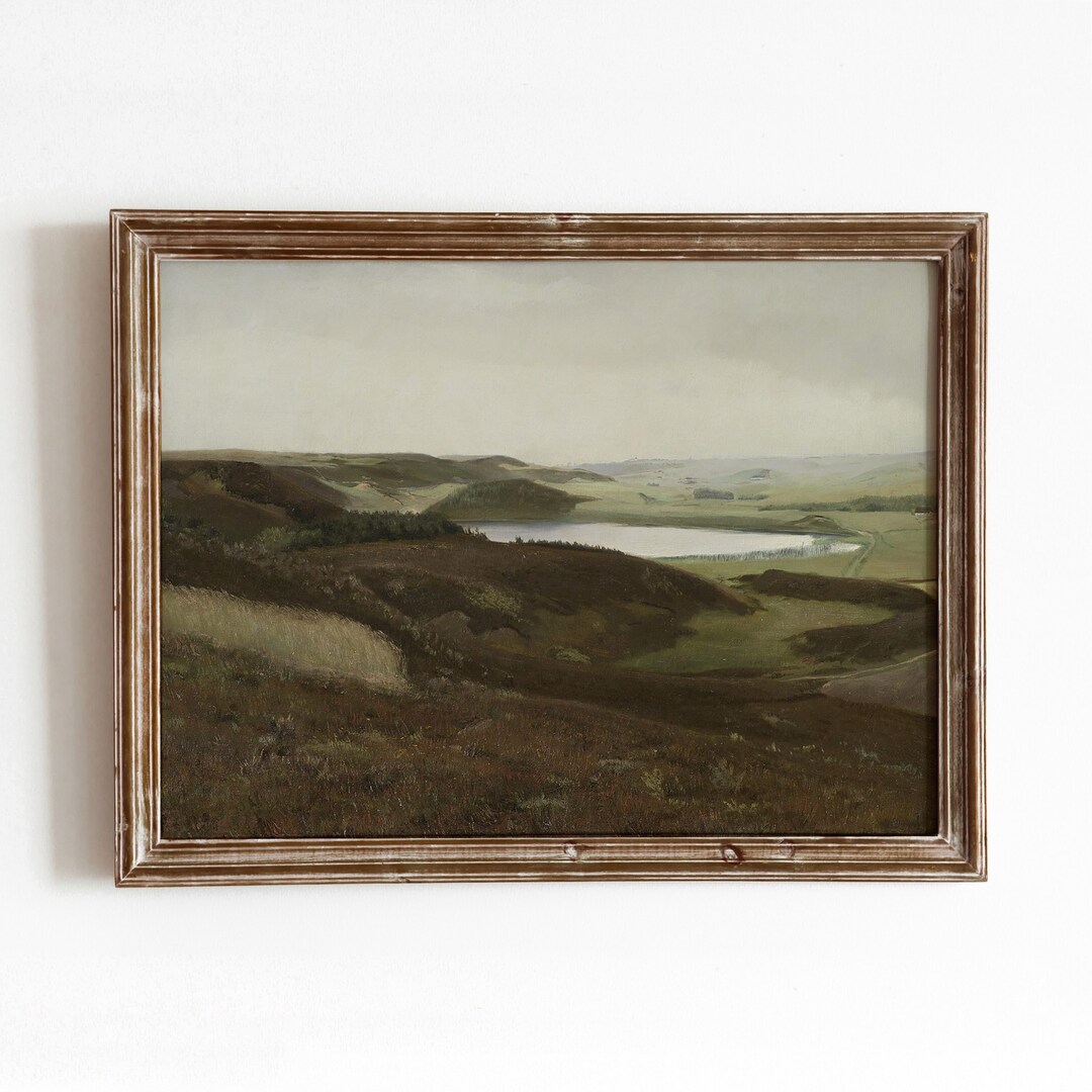 Danish Landscape | Vintage Jutland Landscape Painting | European Art ...