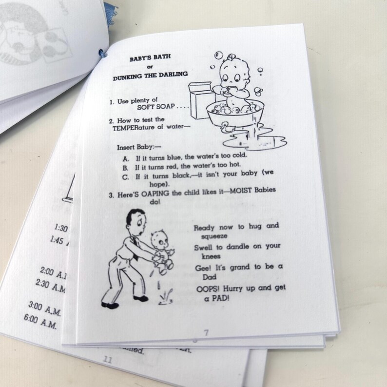 Printable Vintage Baby Box With a Funny Booklet for New Parents Instant ...