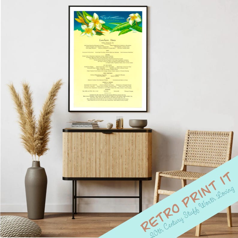 Printable Hawaiian Menu From 1954 Digital Download - Etsy