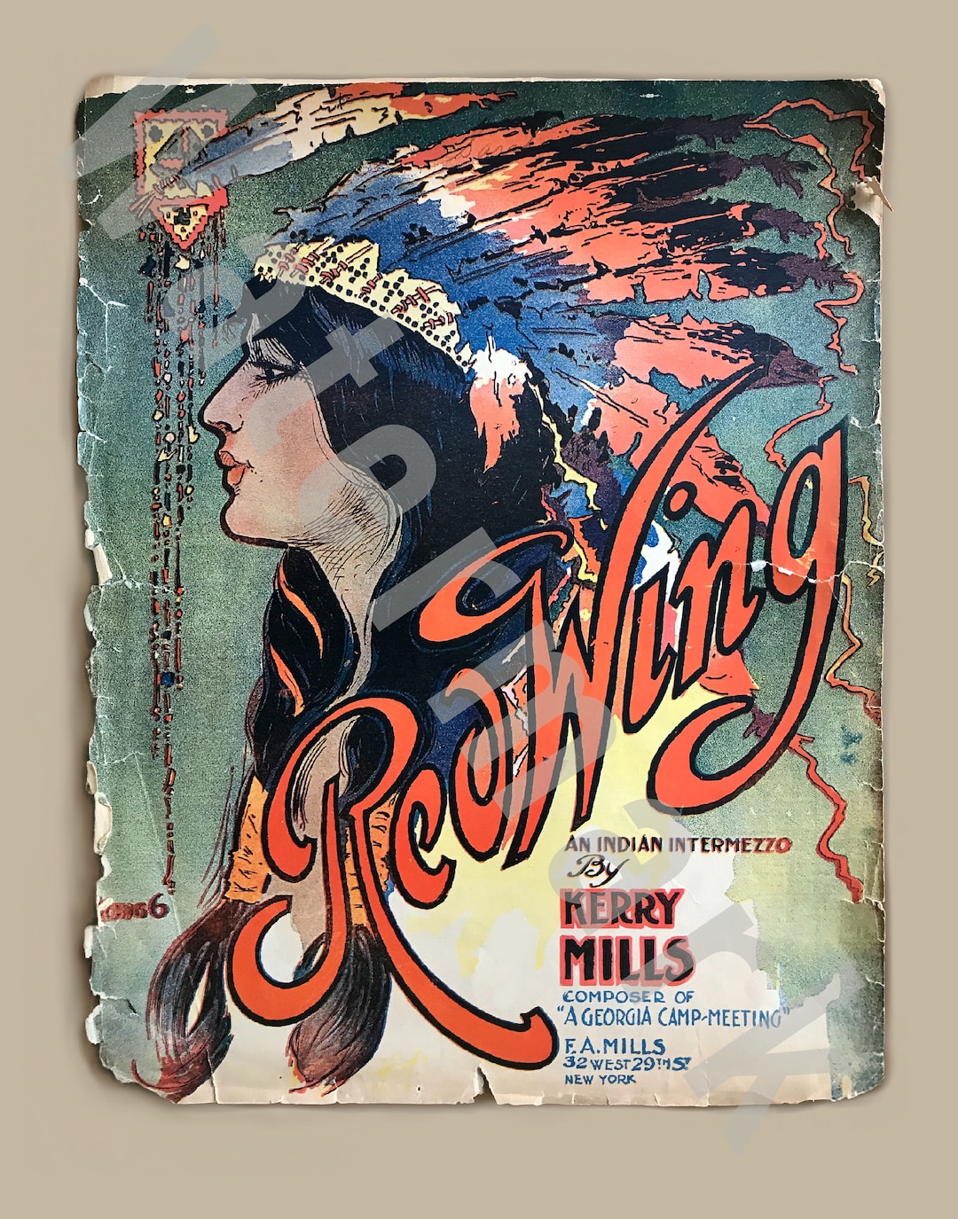 Red Wing Sheet Music Cover Instant Download - Etsy