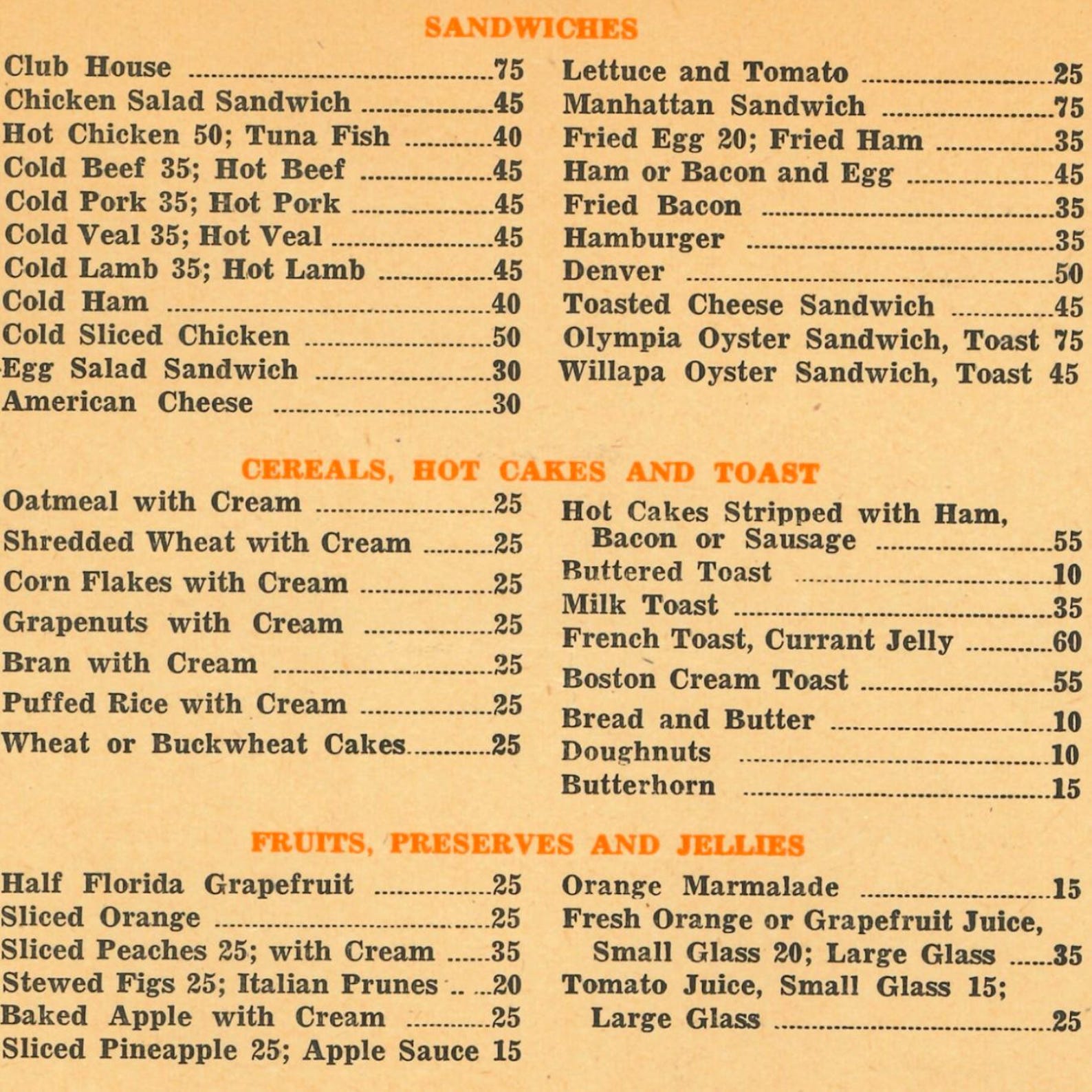 Print Your Own Vintage Menu From the 1940’s - Etsy