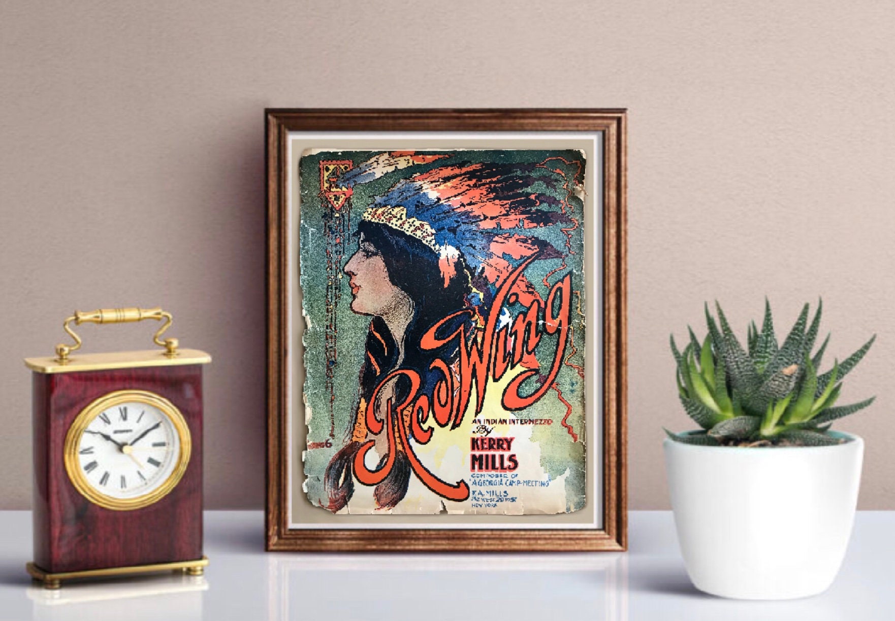 Printable Vintage Red Wing Sheet Music Cover Instant Download - Etsy