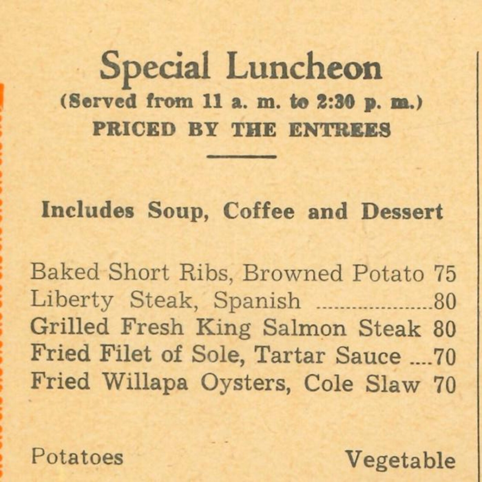 Print Your Own Vintage Menu From the 1940’s - Etsy