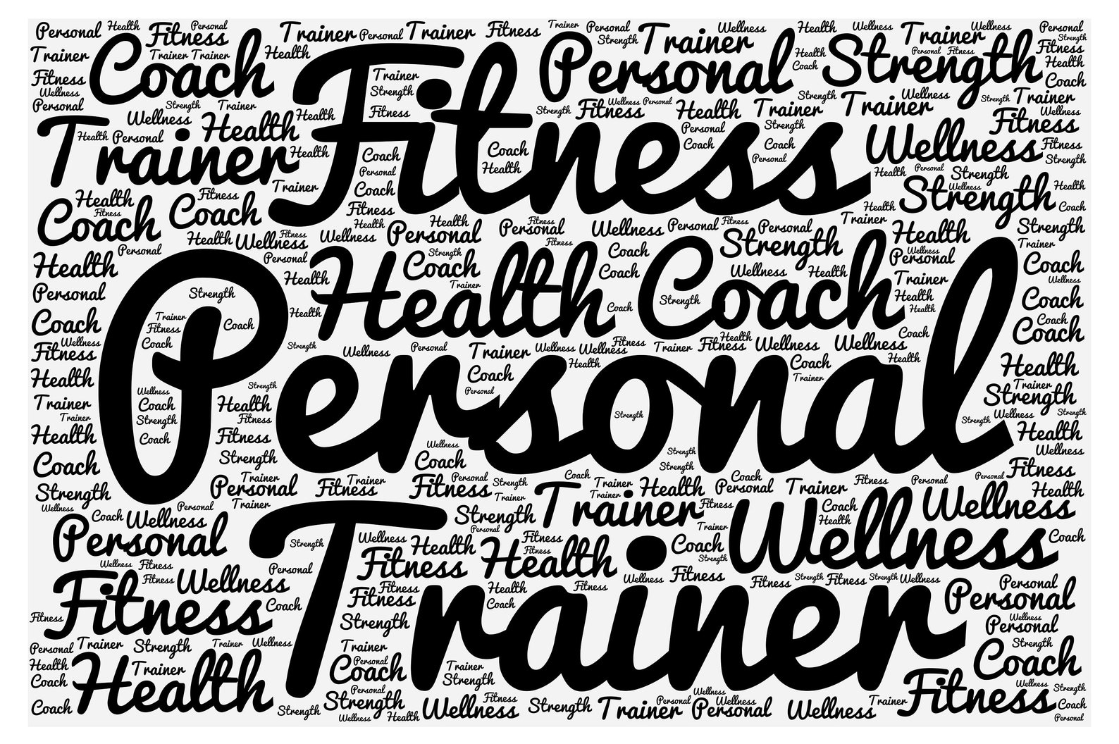 Personal Trainer Wordart Original Graphic PNG SVG & JPEG - Etsy Singapore