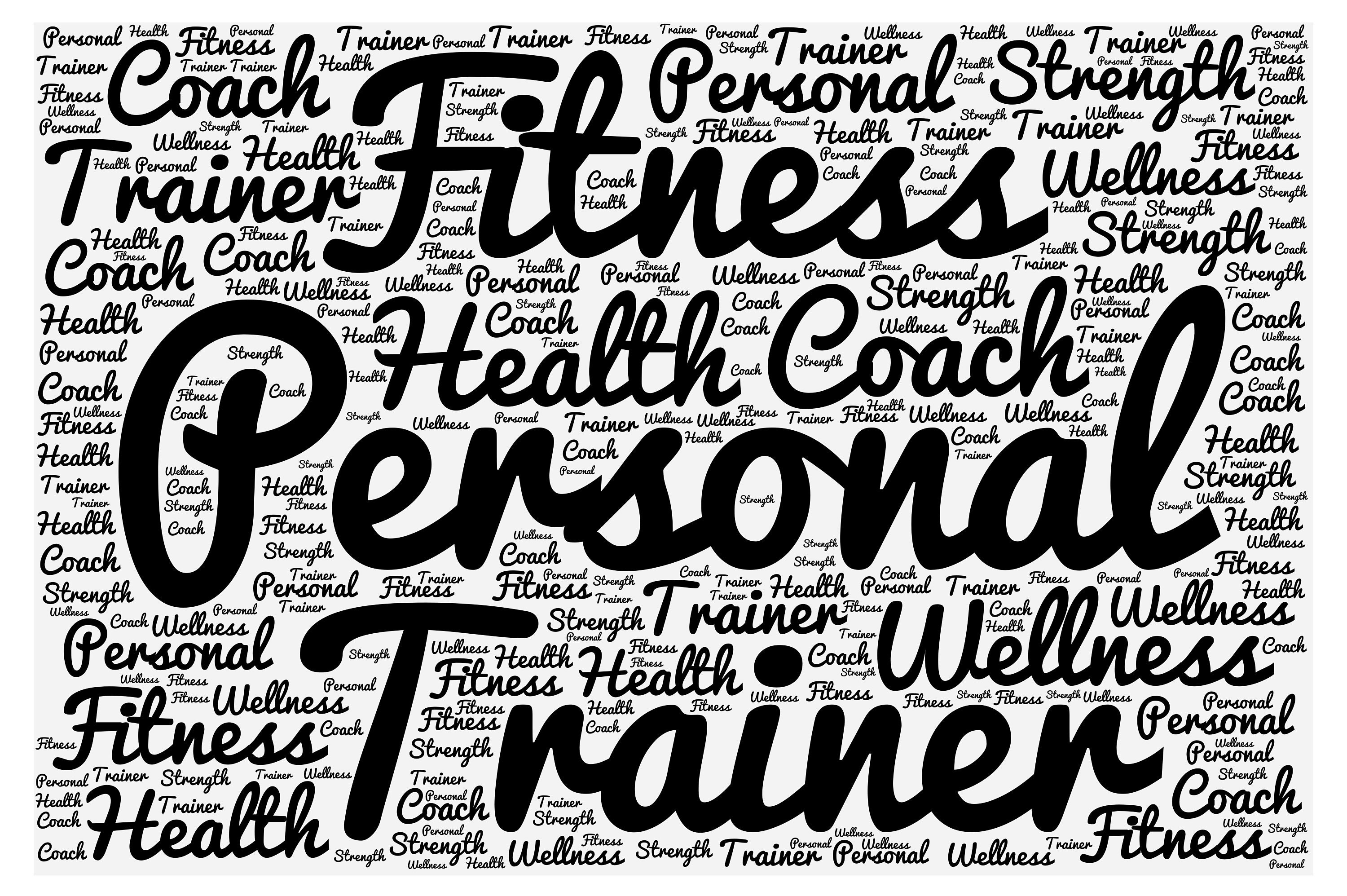 Personal Trainer Wordart Original Graphic PNG SVG & JPEG - Etsy Singapore