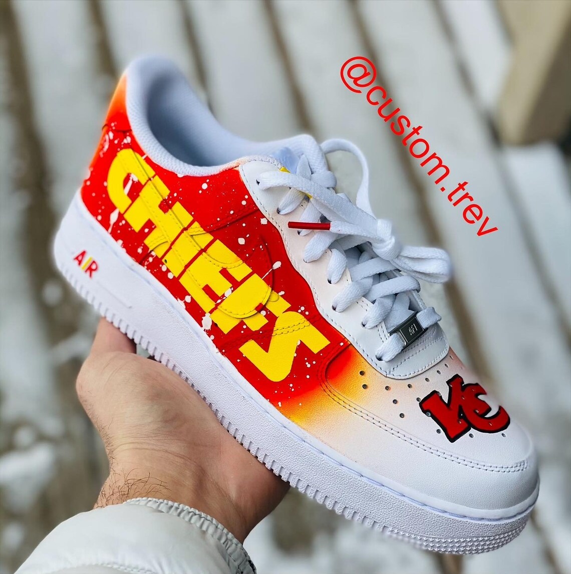Kansas City Chiefs Custom Shoes Custom Af1 Nike Air Force 1 | Etsy