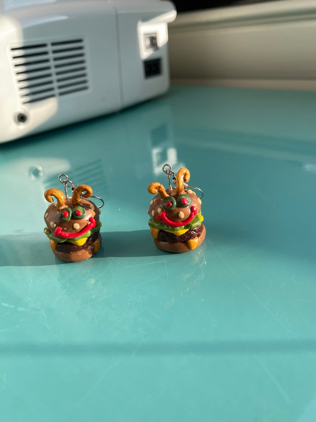 Spongebob Pipsqueak Krabby Patty Earrings *preorder* - Etsy