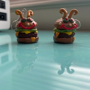 Spongebob Pipsqueak Krabby Patty Earrings *preorder* - Etsy