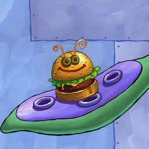 Spongebob Pipsqueak Krabby Patty Earrings *preorder* - Etsy