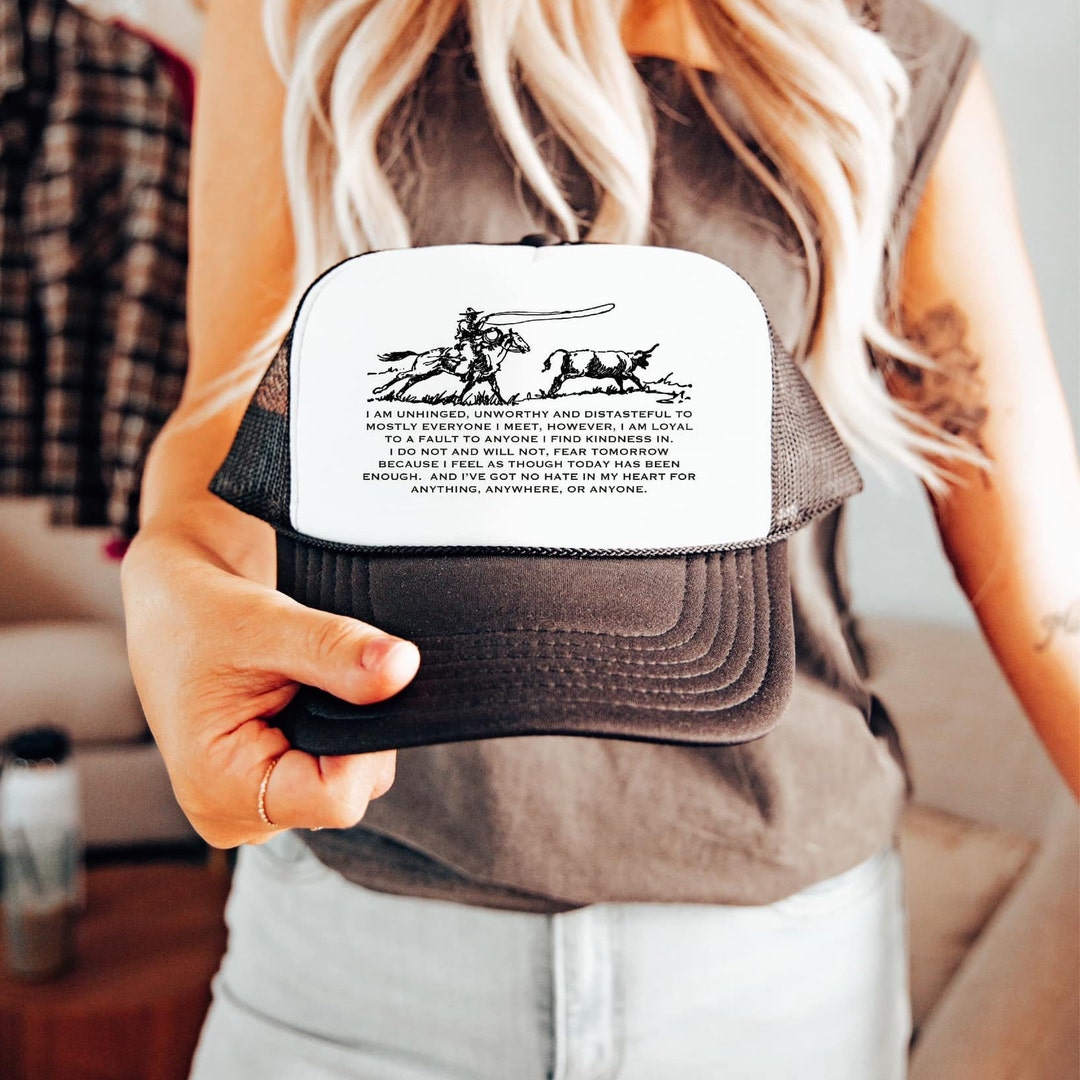 Cowboys Poem Cap - Etsy