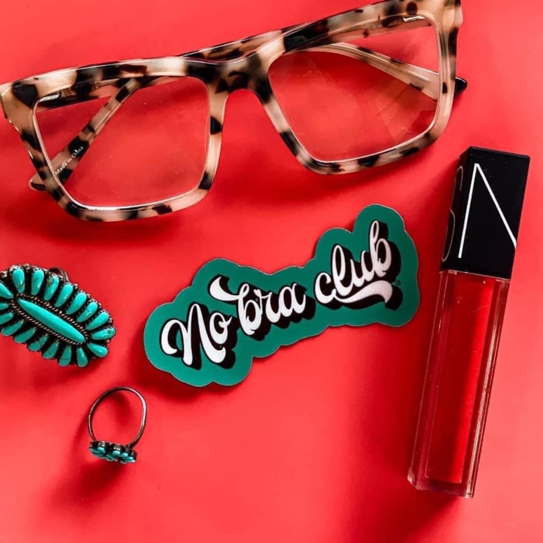 No Bra Club Decal - Etsy