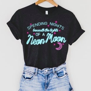 Neon Moon Tee - Etsy