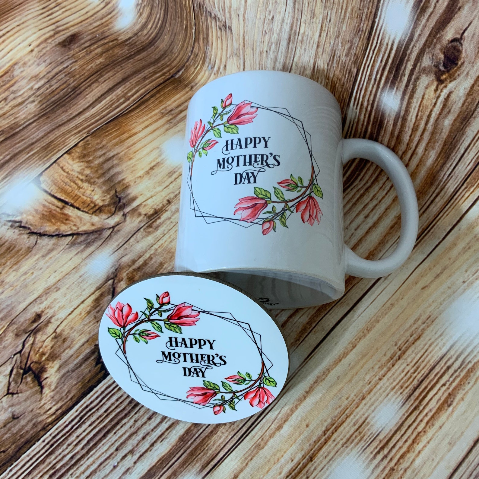 Happy Mothers Day Mug And Coaster Set Etsy