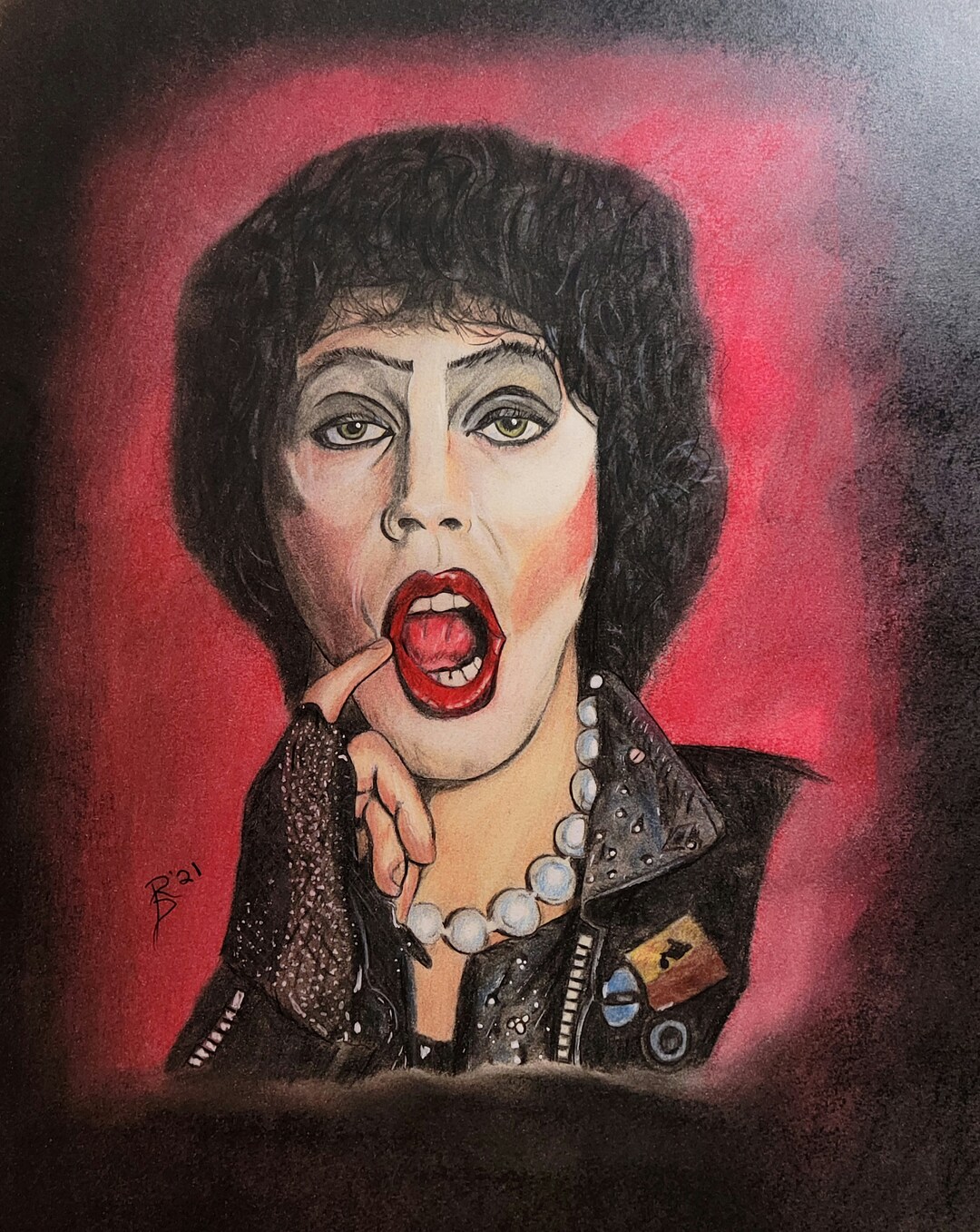 11x14 Drawing of Dr. Frank N. Furter - Etsy