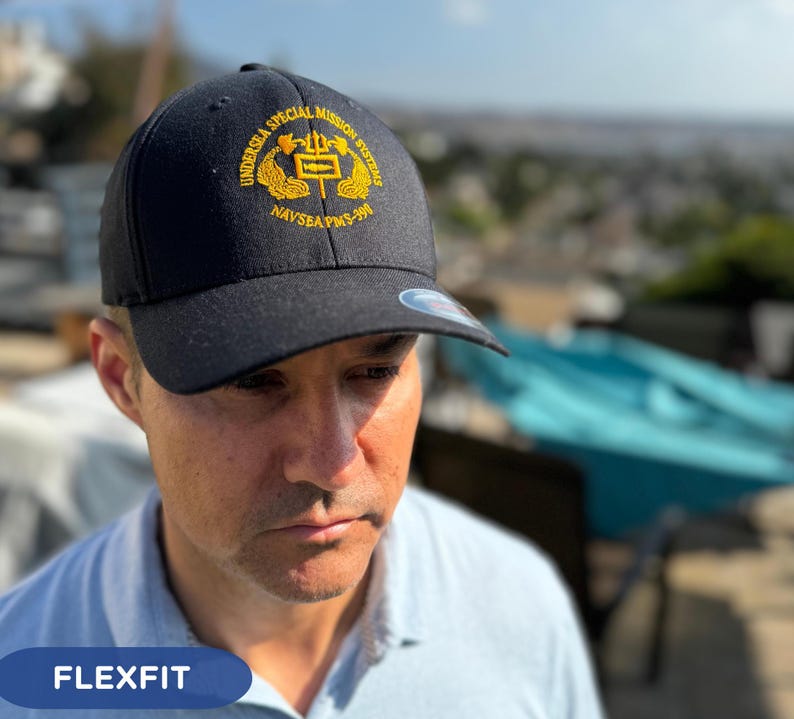 NAVSEA PMS 390 Embroidered Flexfit Hat, Navy Veteran Cap - Etsy