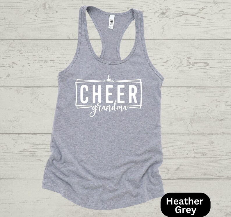 Custom Cheer Mom Grandma or Aunt Tank Top Personalize Cheer Mom Grandma ...