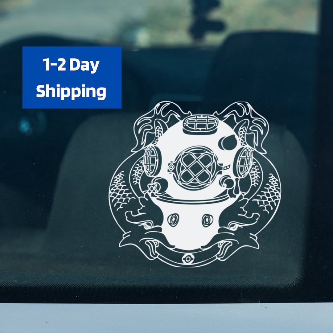 Markv Deep Sea Diver 1chuck Dive Pin Decal Deepsea Diver Decal Sticker ...