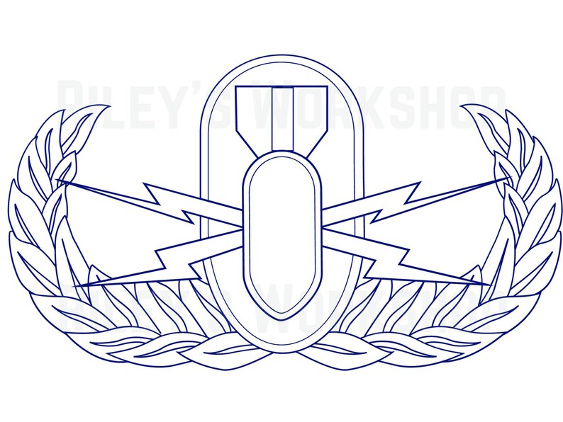 EOD Tech Basic Crab Pin Vinyl Decal Sticker for US Navy or Army or ...