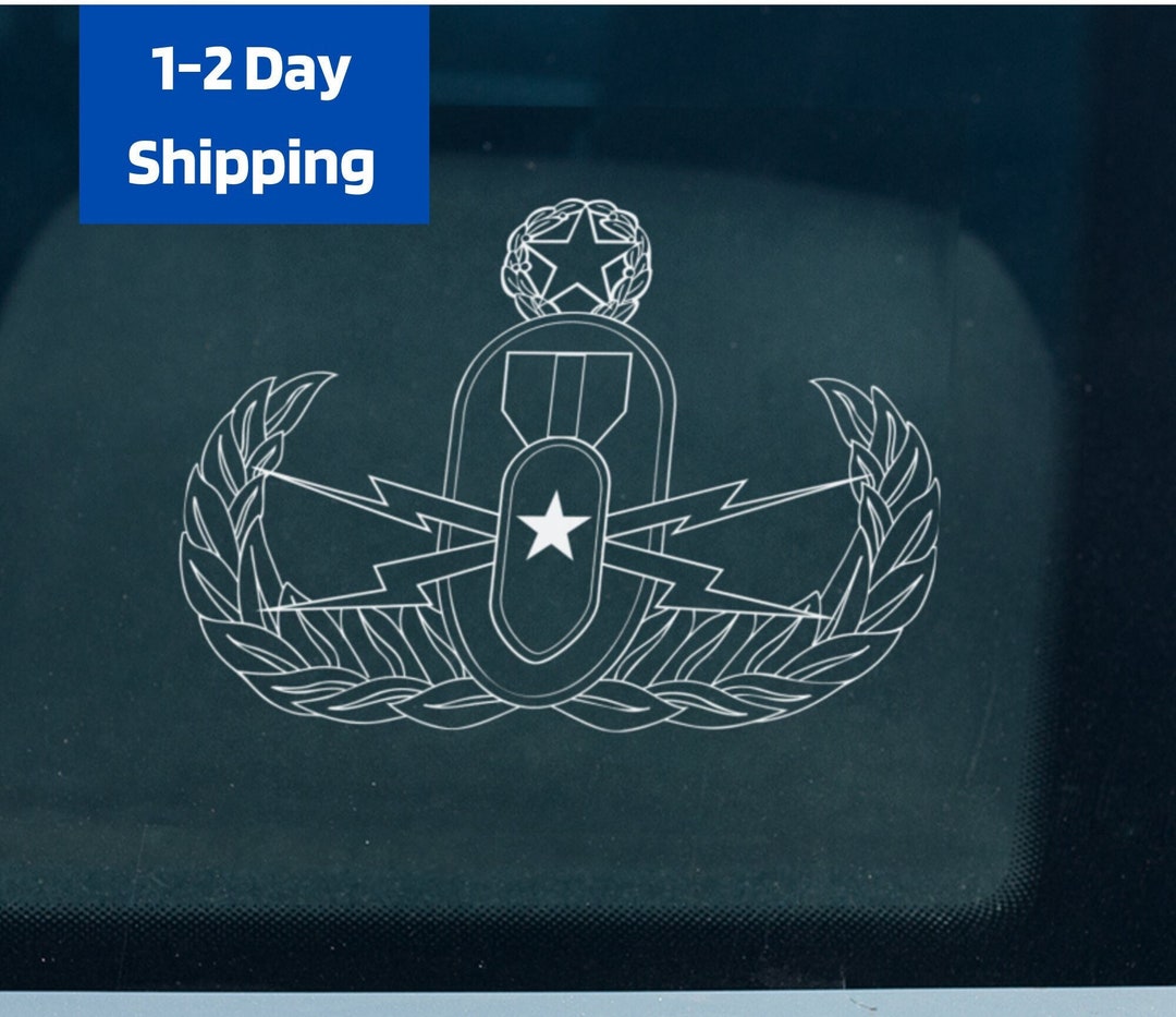 EOD Master Tech Crab Pin Vinyl Decal Sticker for US Navy or Army or ...