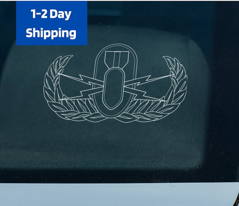 EOD Tech Basic Crab Pin Vinyl Decal Sticker for US Navy or Army or ...