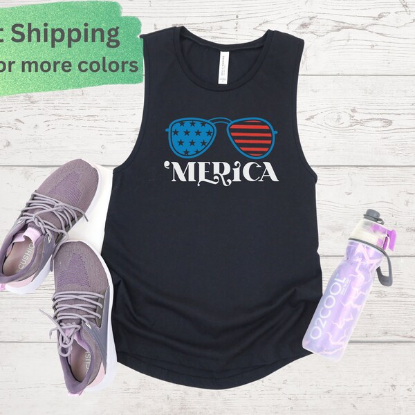 Merica Tank - Etsy