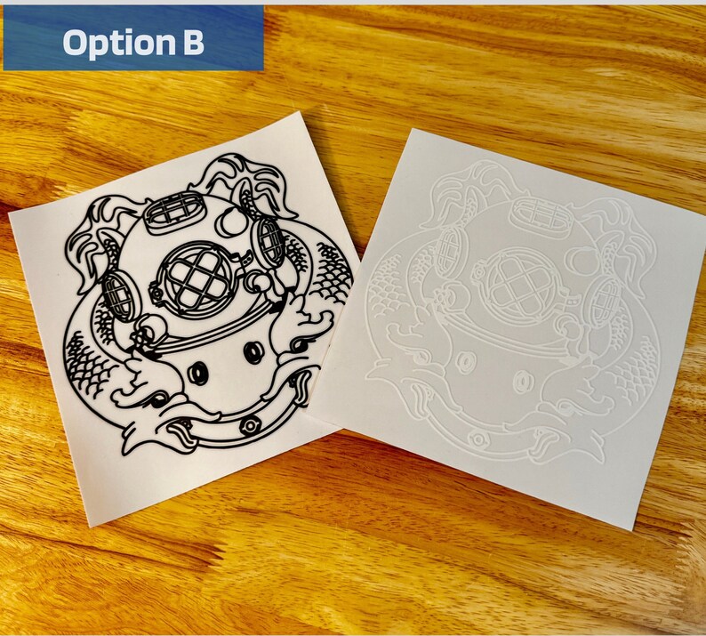 US Navy 1 Chuck Markv Dive Pin Helmet Vinyl Decal Stickers Commercial ...