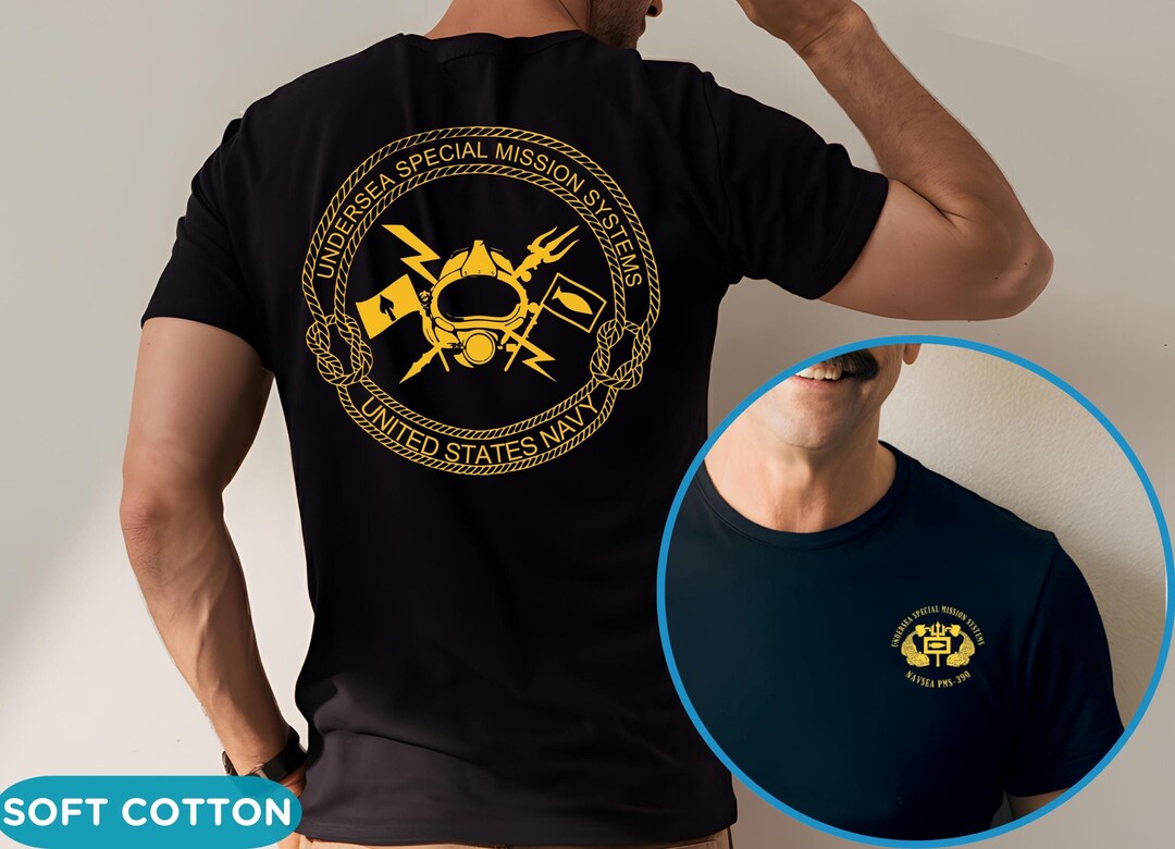 NAVSEA PMS-390 T-shirt – Undersea Special Mission Systems, Submariner ...