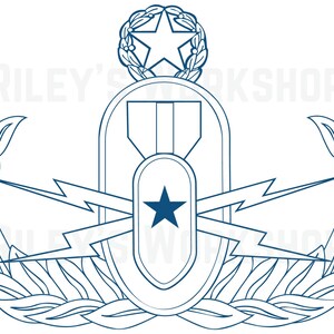 EOD Master Tech Crab Pin Vinyl Decal Sticker for US Navy or Army or ...