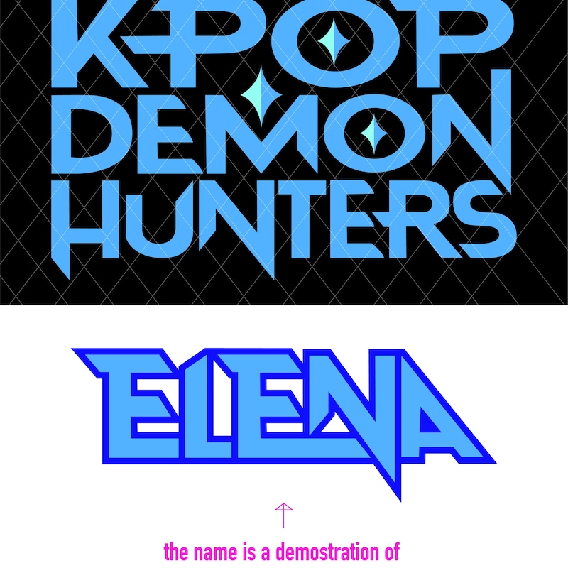 K Pop Demon Hunters Font - Etsy