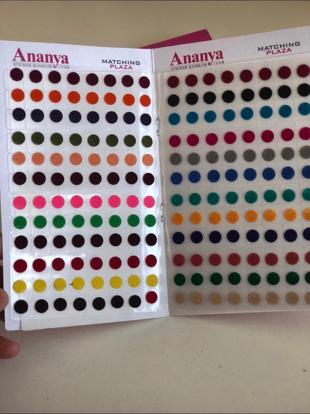 Bindi Card / Velvet Bindi Press on Tattoos/ 192 Bindis - Etsy