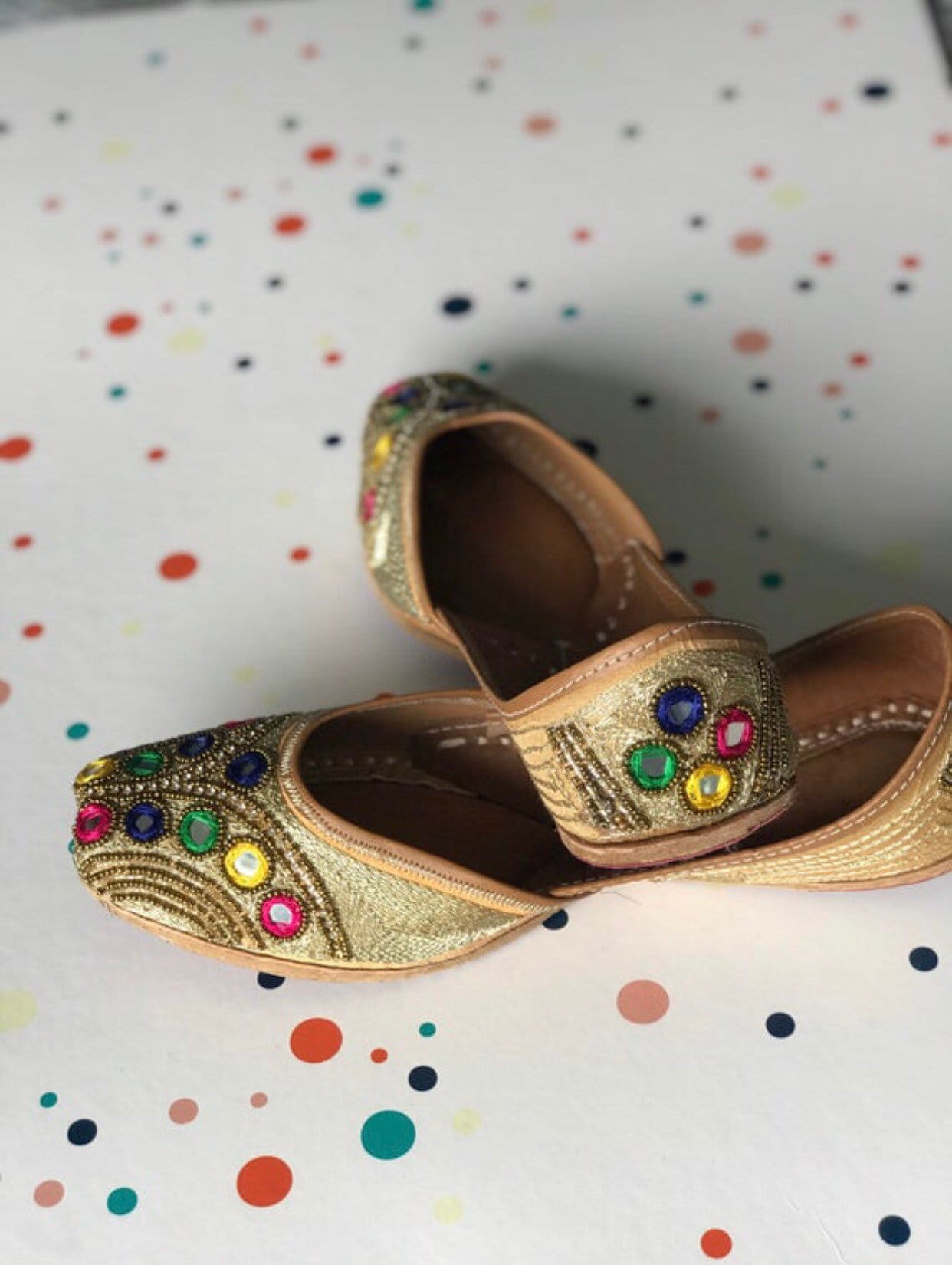 Buy Bridal Jutti Gold / Punjabi Jutti Women’s / Golden Jutti Online in ...
