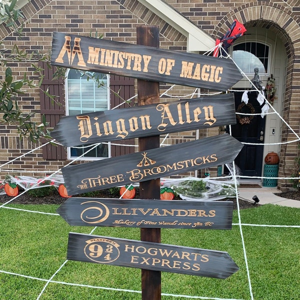 Halloween Directional Signs - Etsy