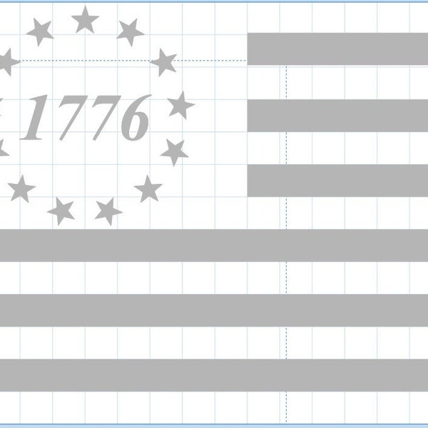 1776 Flag Svg - Etsy