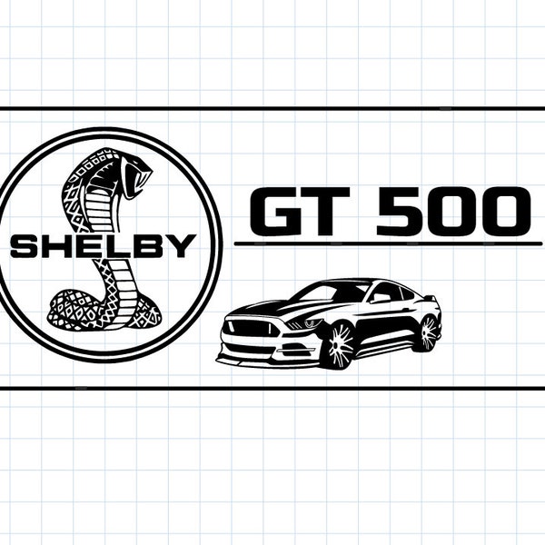 Shelby 500 Mustang Svg - Etsy