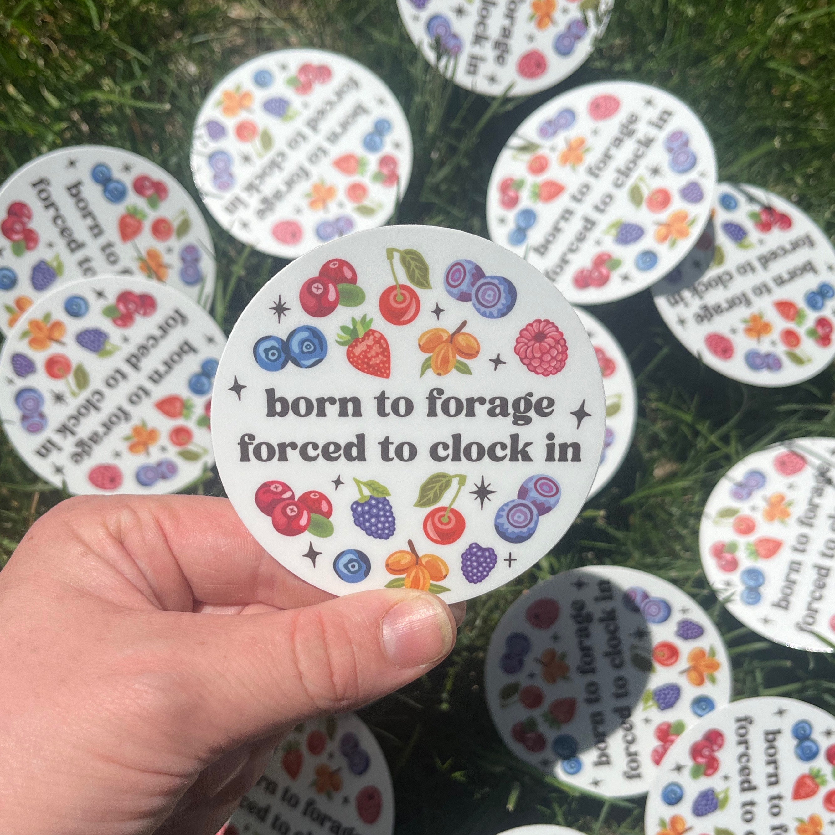 Born to Forage Sticker | Garden Girl, Birthday Gift, Farmers Market ...
