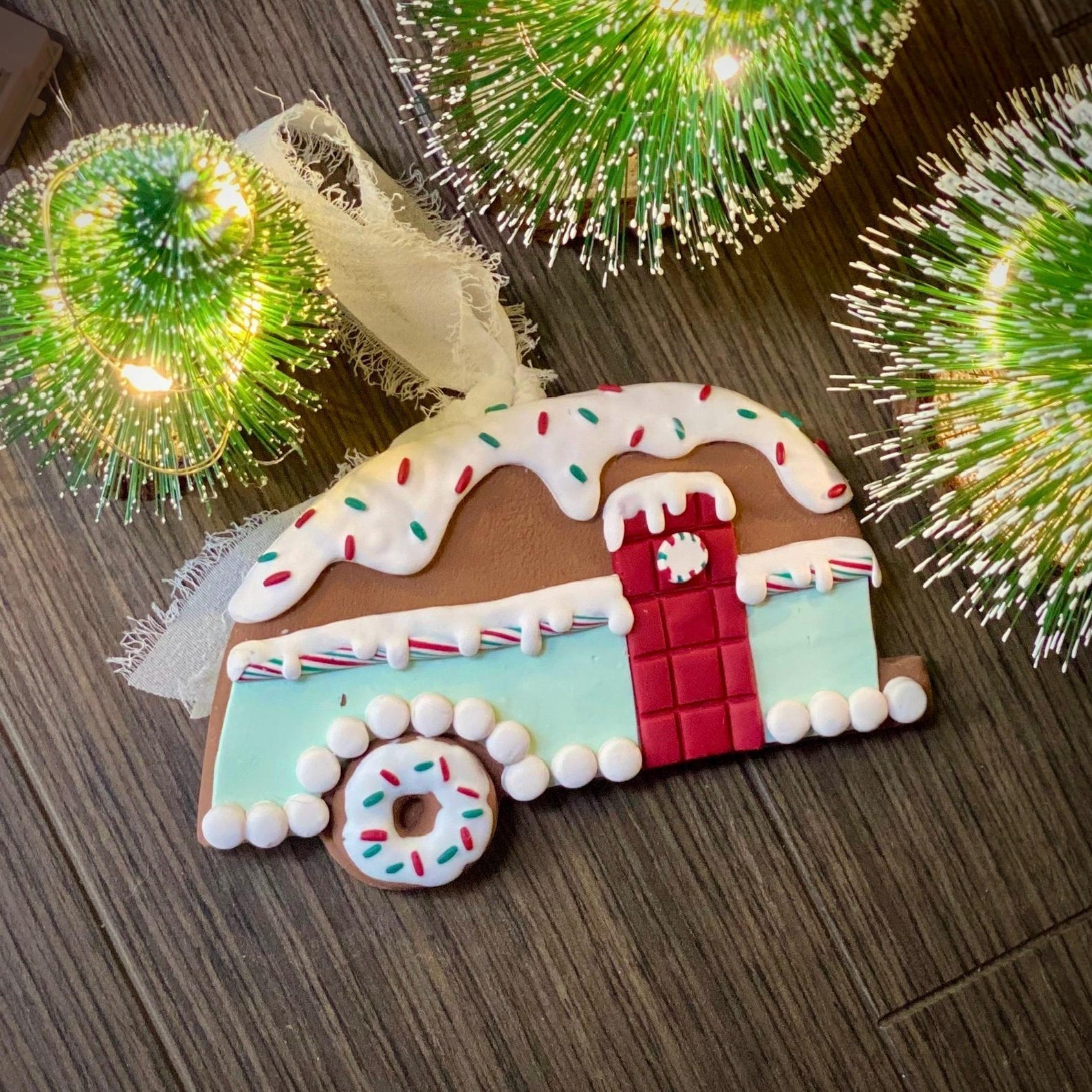 Gingerbread Camper Ornament Cookie Christmas Ornament - Etsy