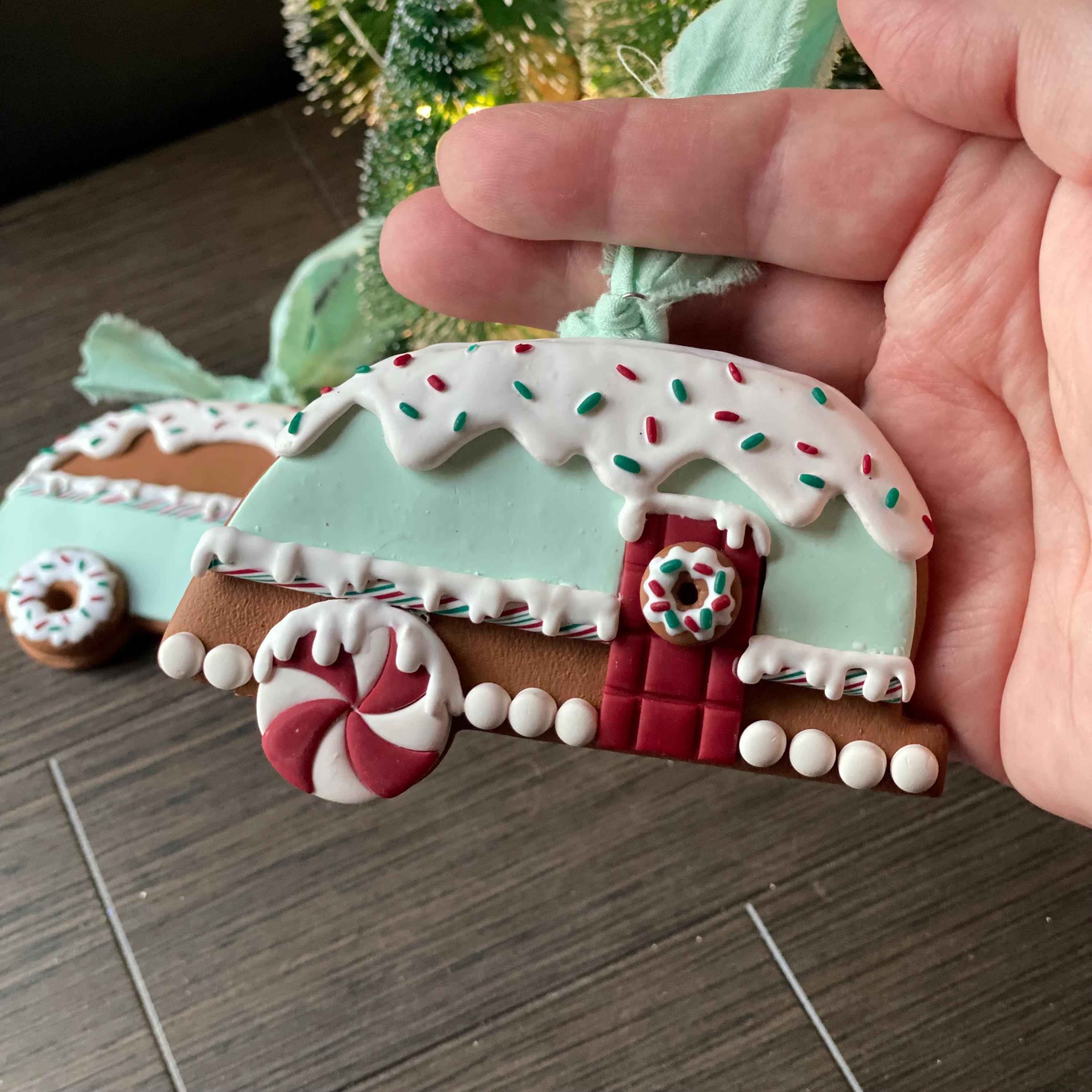 Gingerbread Camper Ornament Cookie Christmas Ornament - Etsy