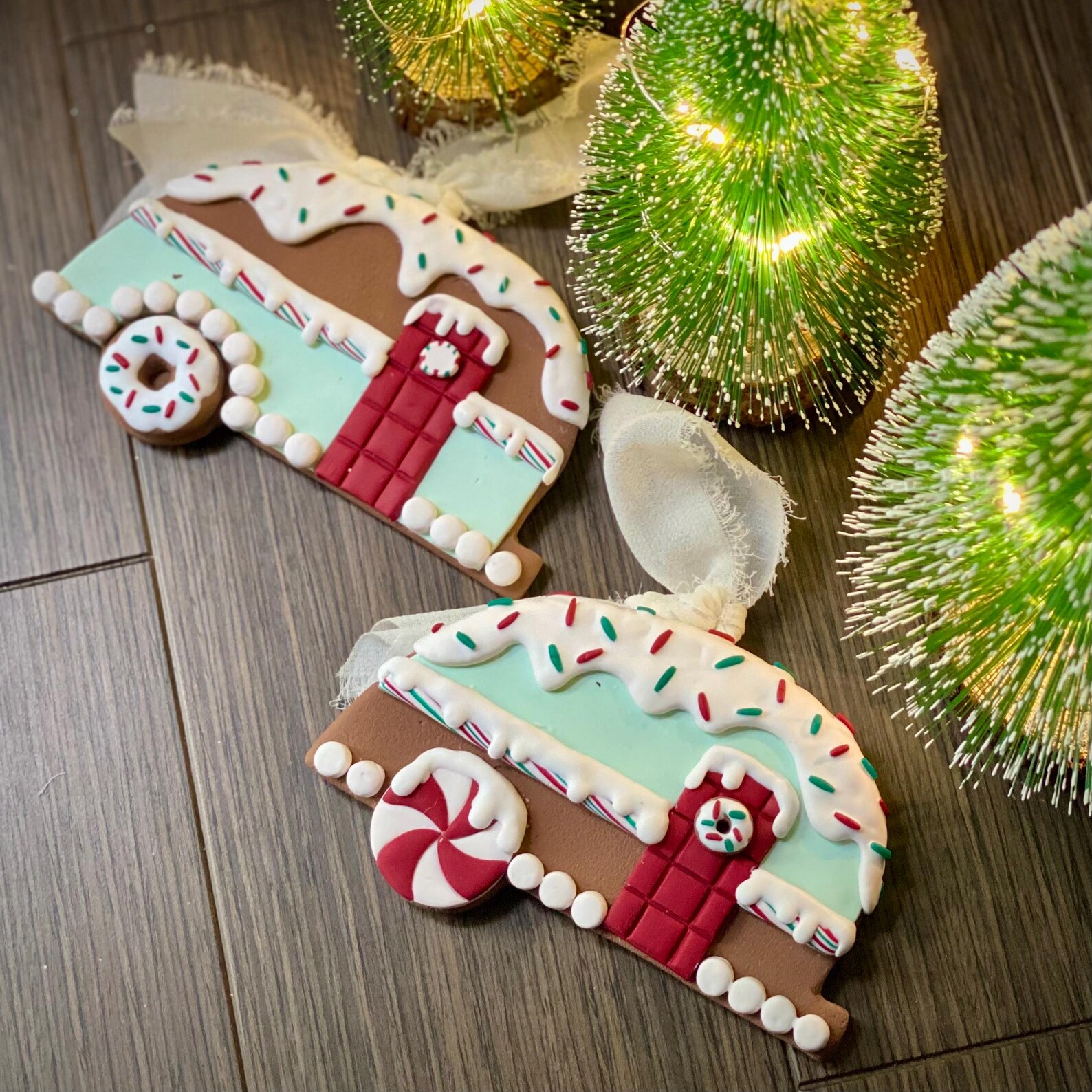 Gingerbread Camper Ornament Cookie Christmas Ornament - Etsy