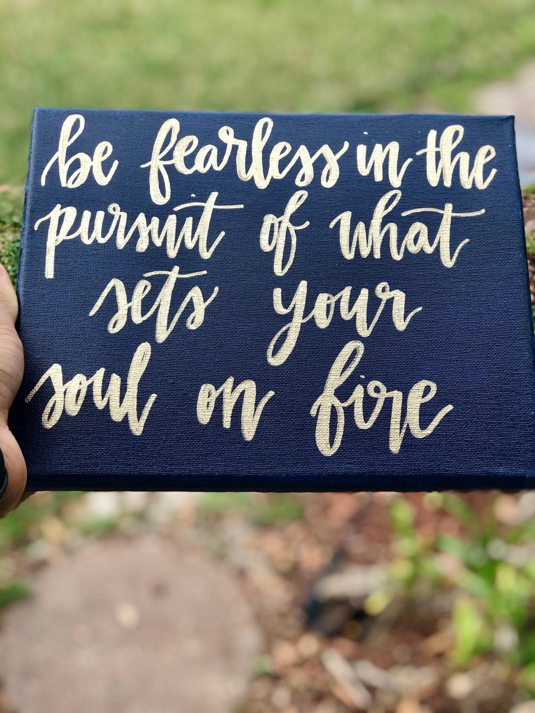 Be Fearless Canvas Painting Calligraphy Signs Calligraphy Painting ...