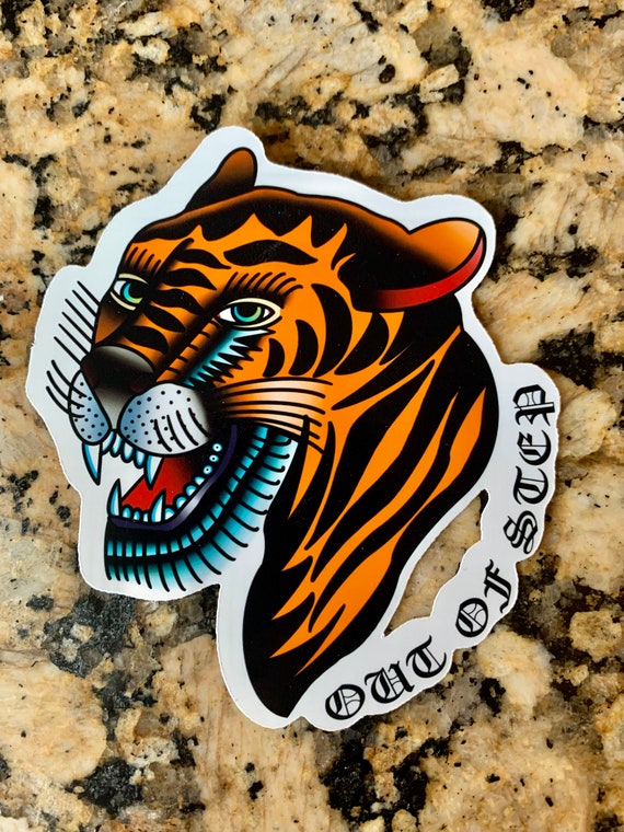 Traditional Tattoo Flash Tiger