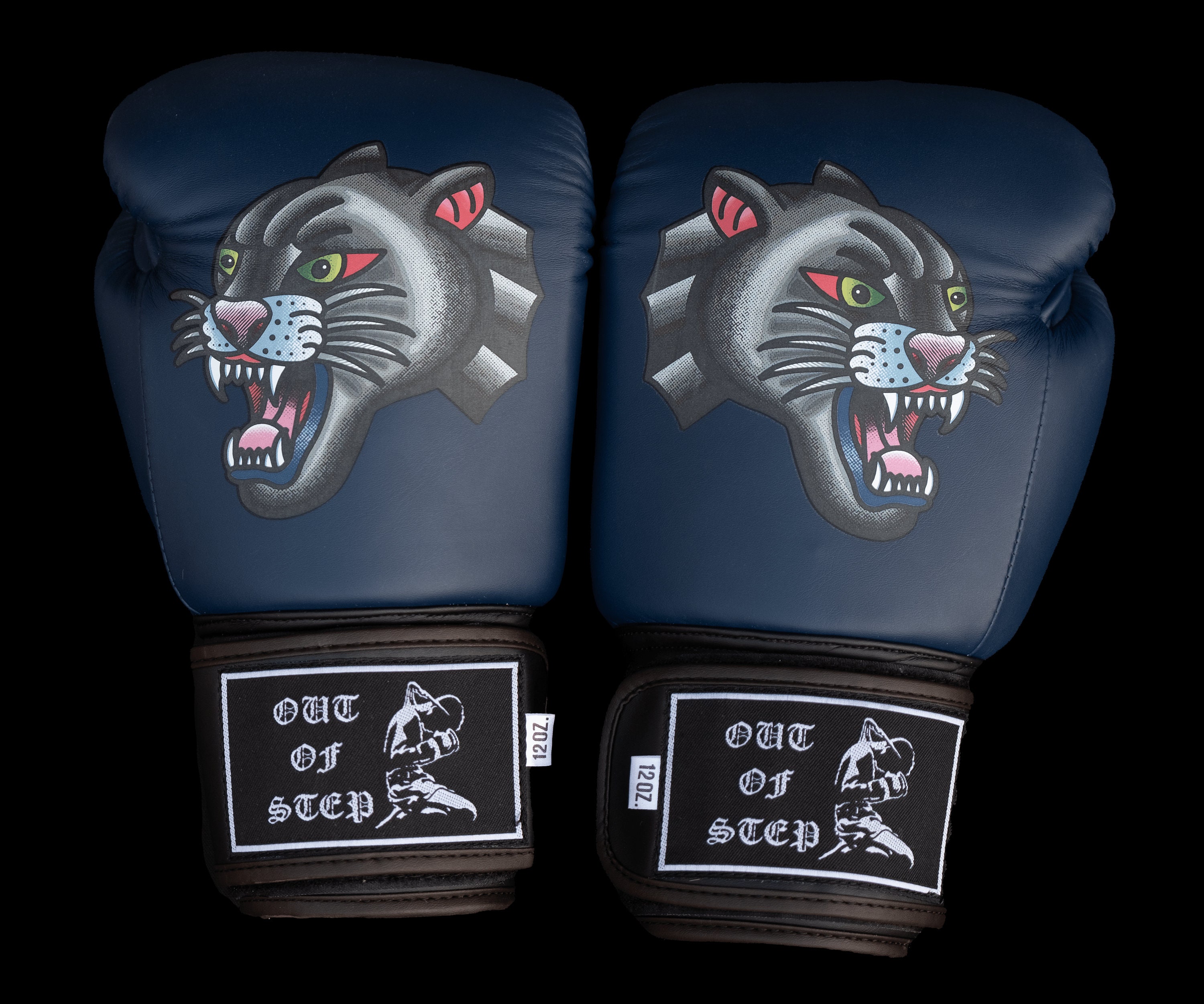 Panther Tattoo Muay Thai Boxing Gloves: Handmade in Thailand W/ Airflow ...